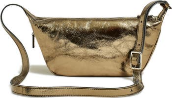 Madewell The Sling Metallic Leather Crossbody Bag | Nordstromrack