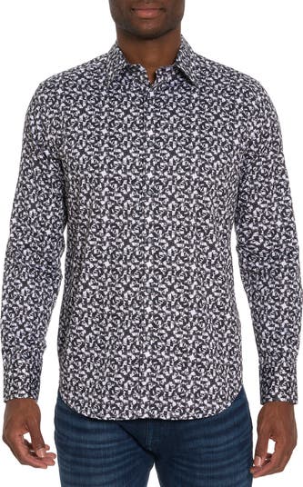 Robert Graham Minnesota Geo Print Cotton Button-Down Shirt | Nordstromrack