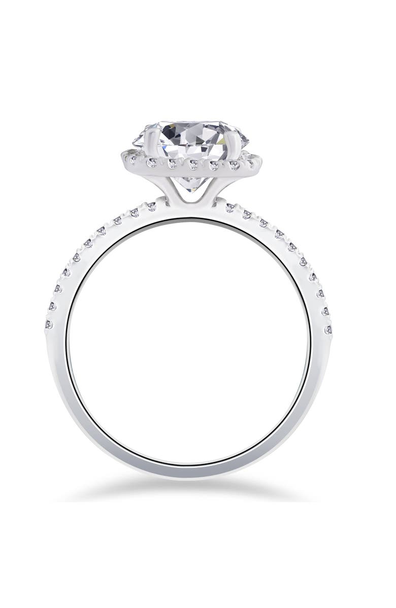 Bliss Diamond 2 Carat Cushion Halo Lab Grown Diamond Engagement Ring ...