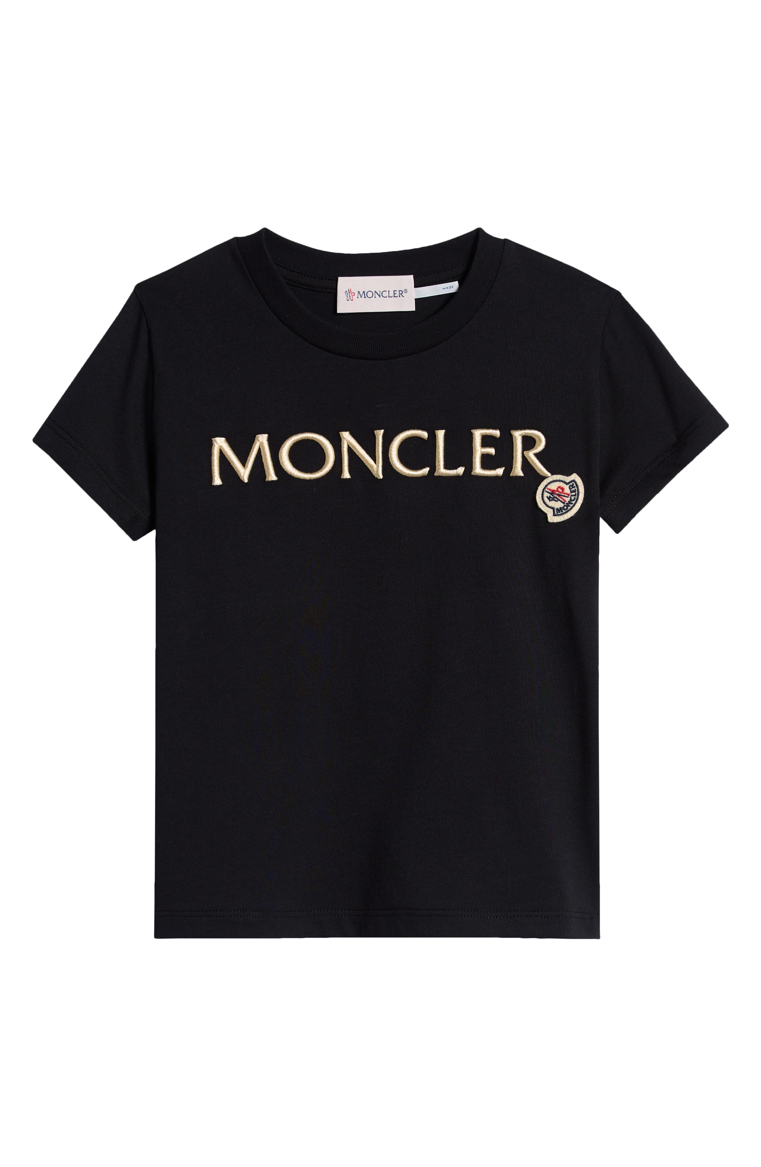 Moncler Kids' Embroidered Logo Cotton T-Shirt | Nordstrom