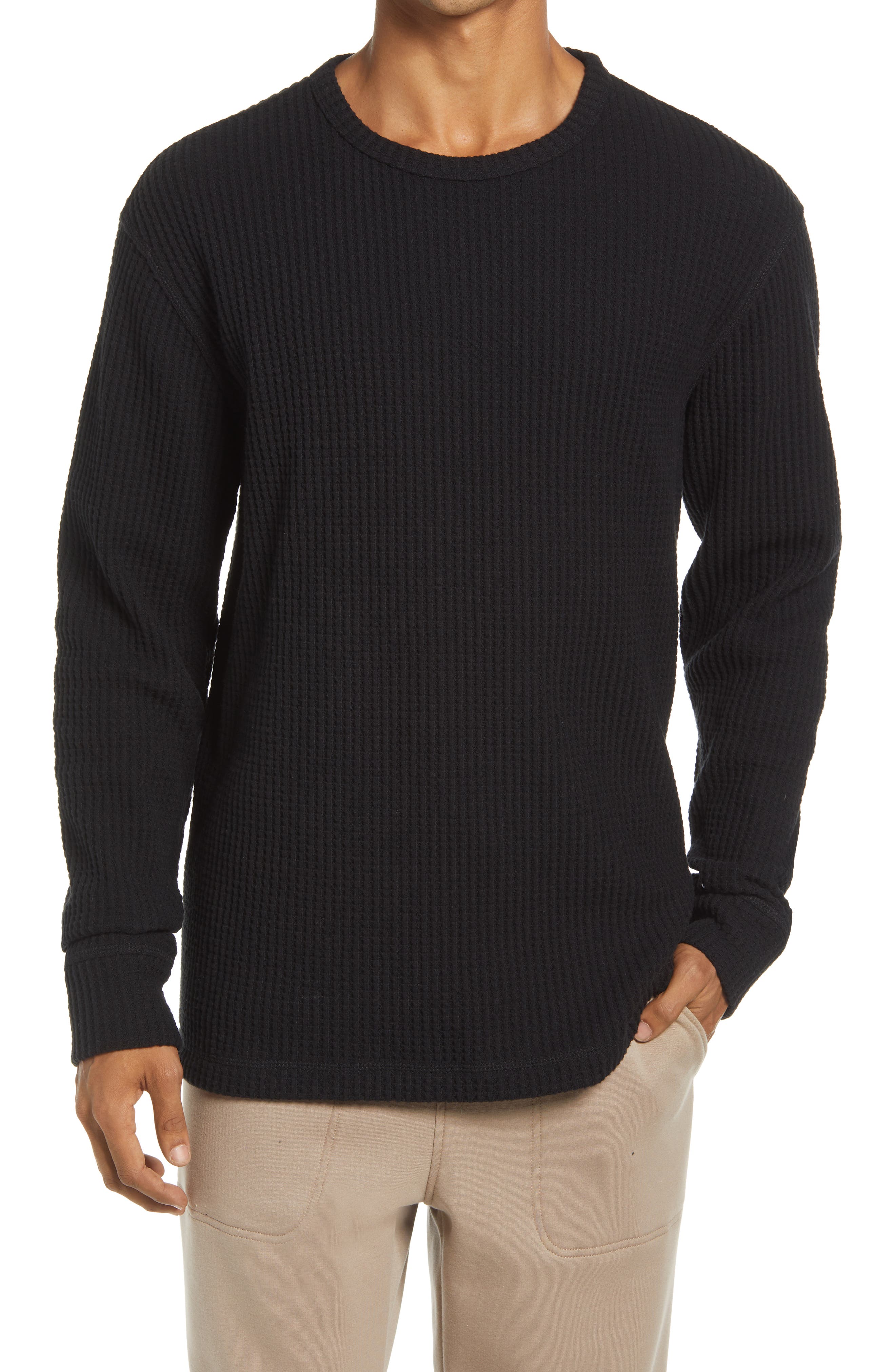 UGG® Adam Cotton Blend Thermal Knit Top | Nordstrom