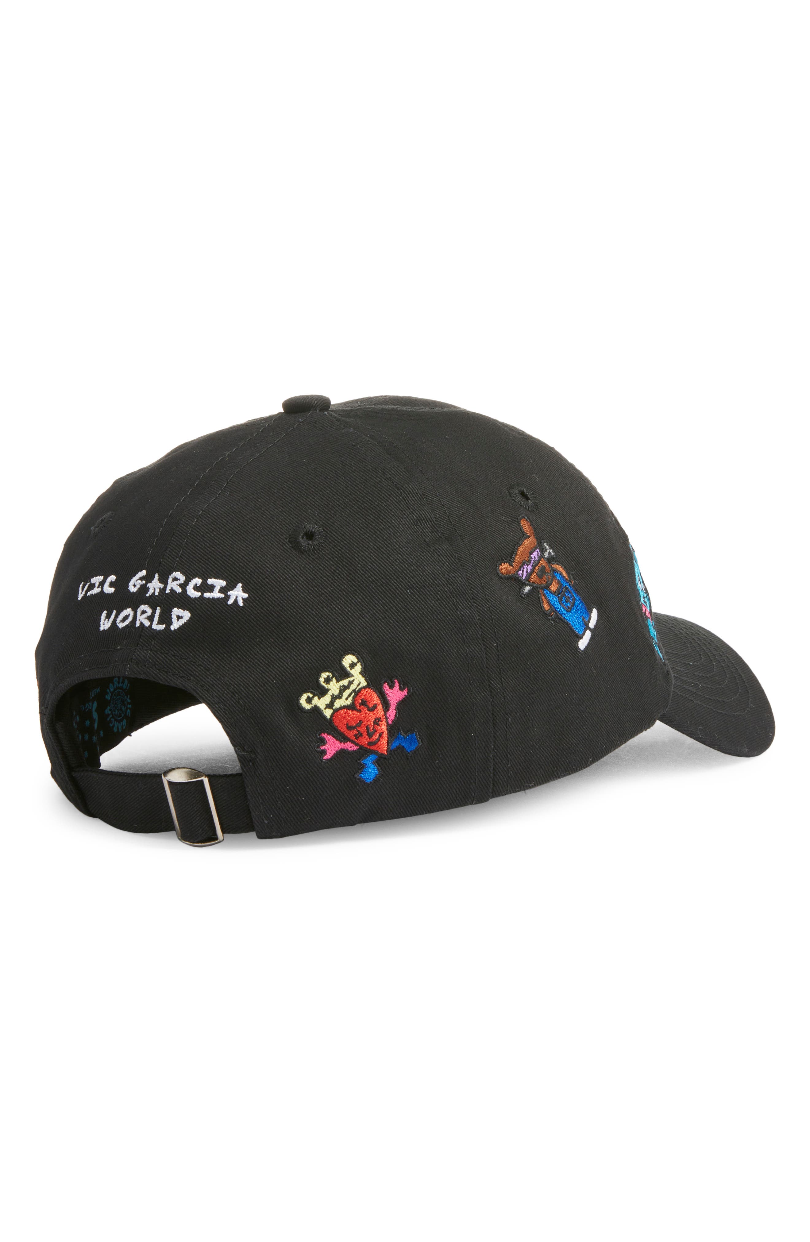 VIC GARCIA WORLD Good World Embroidered Adjustable Baseball Cap | Nordstrom