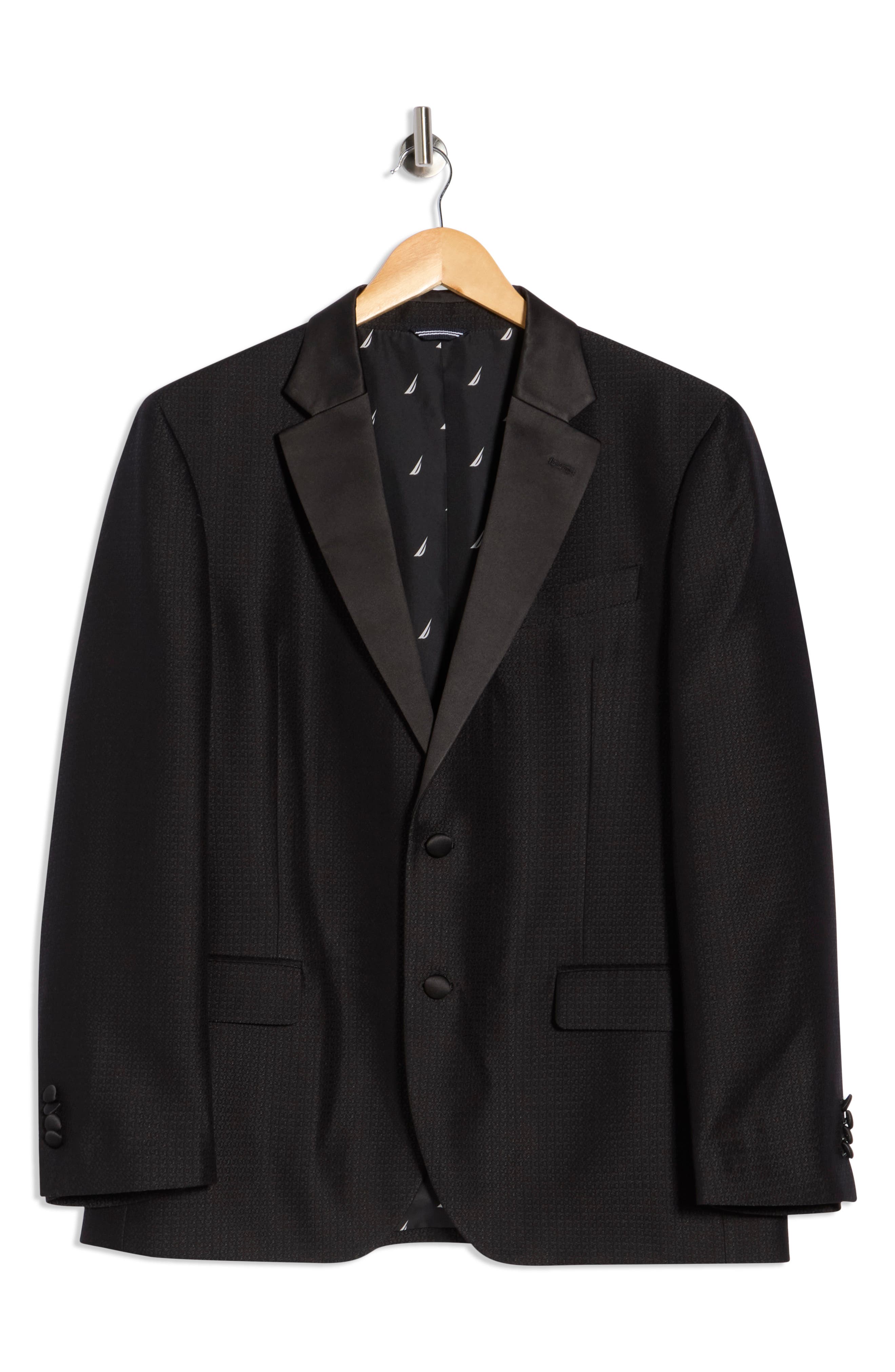 Nautica Bridge Satin Notch Lapel Jacquard Dinner Jacket | Nordstromrack