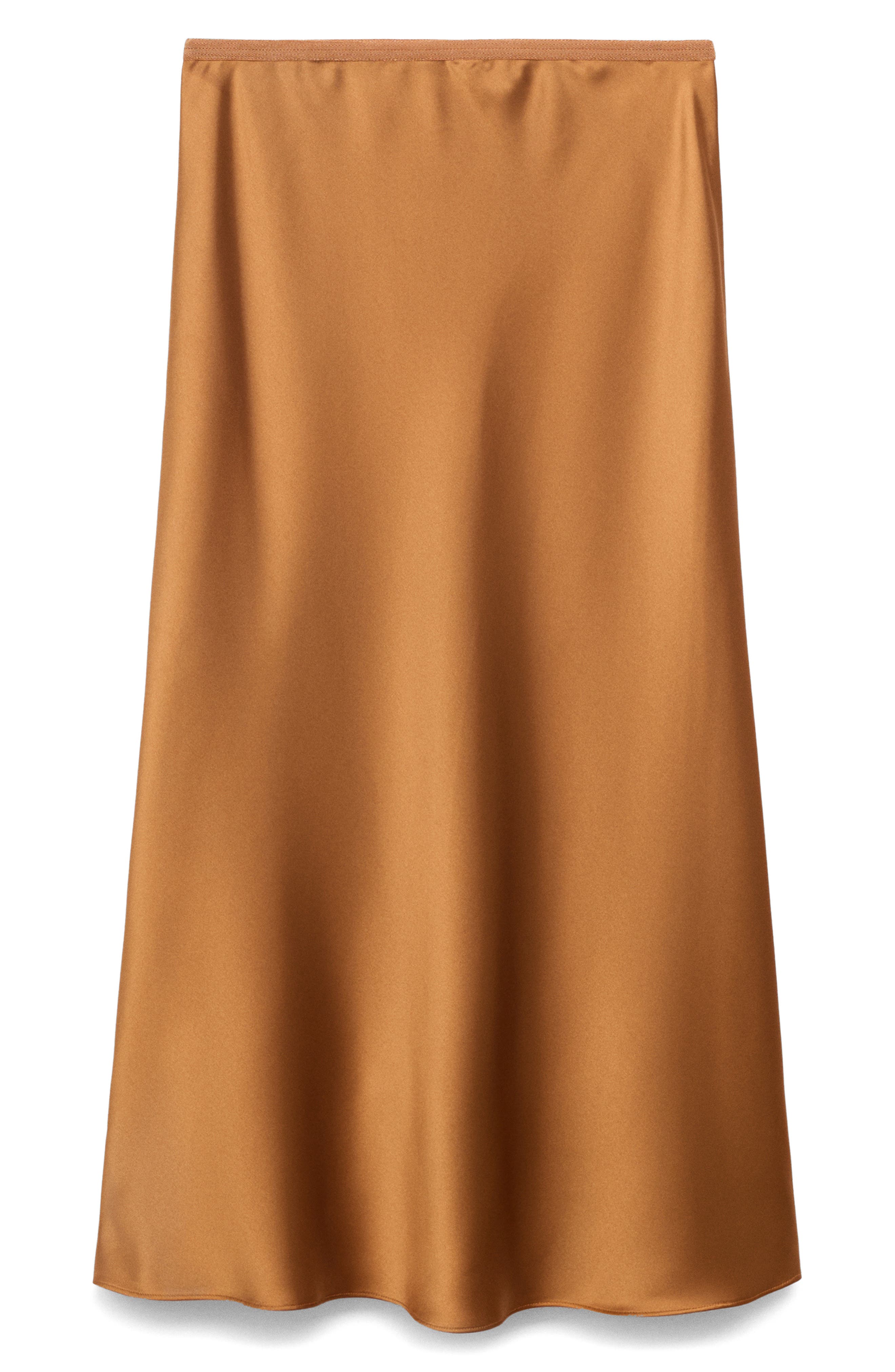 MANGO Mia Satin Midi Skirt | Nordstromrack