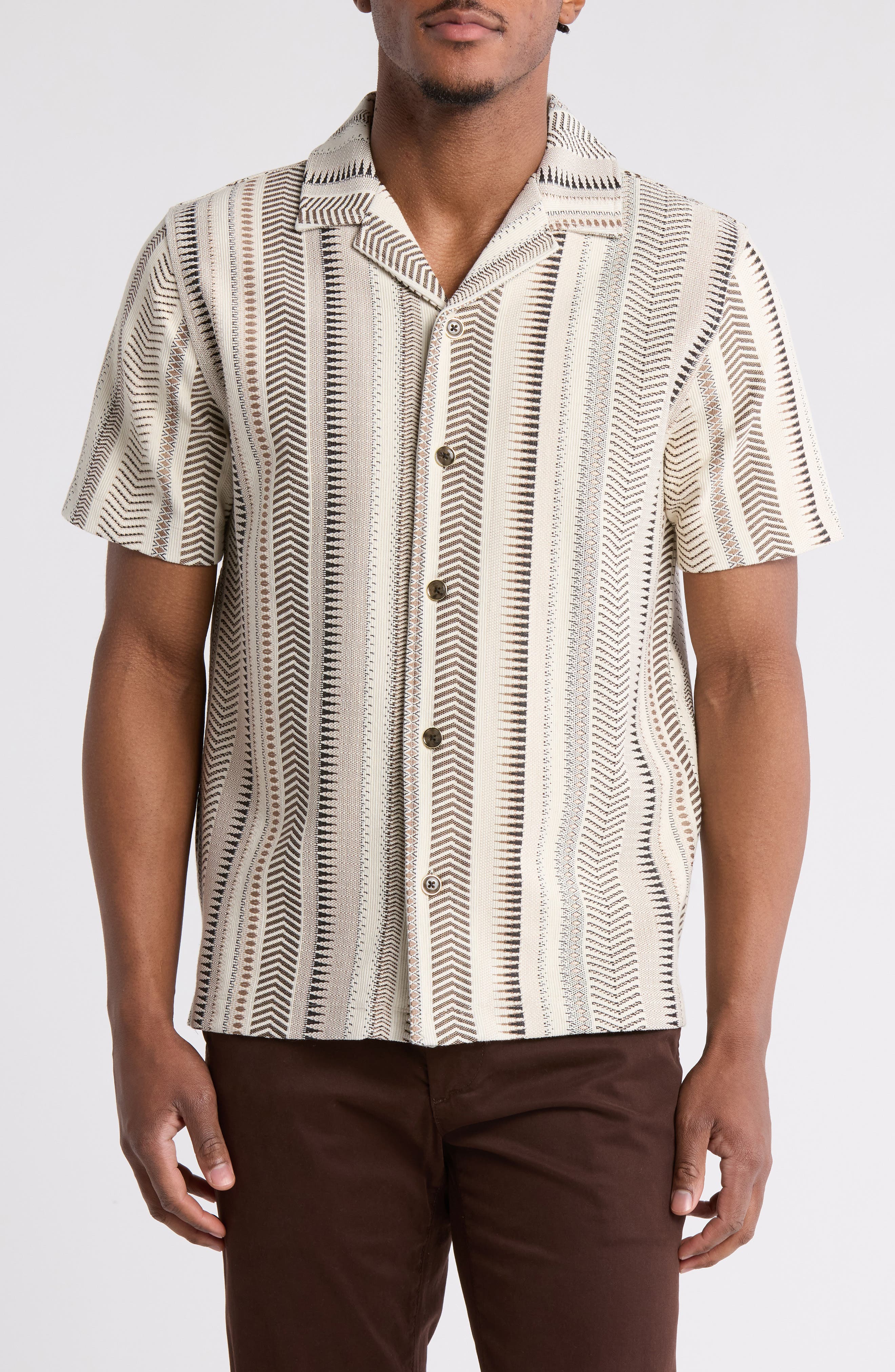EDIT by JASON WU Cabana Jacquard Camp Shirt | Nordstromrack