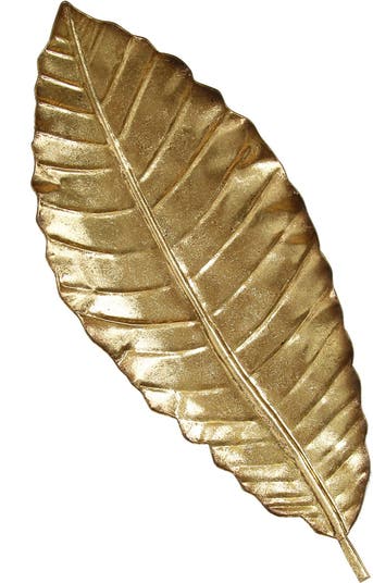 STRATTON HOME DECOR Gold Elegant Leaf Wall Decor | Nordstromrack