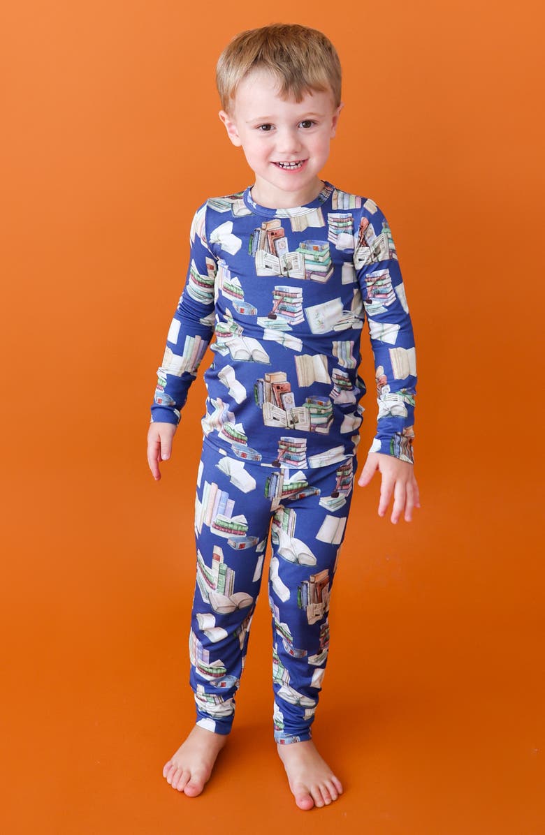 Posh Peanut Kids' Library Books 2-Piece Pajama Set | Nordstromrack