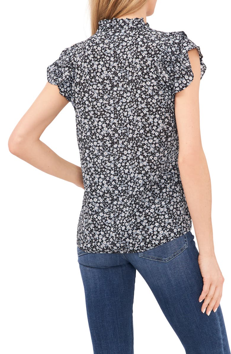 CeCe Pintuck Ruffle Sleeve Blouse | Nordstrom