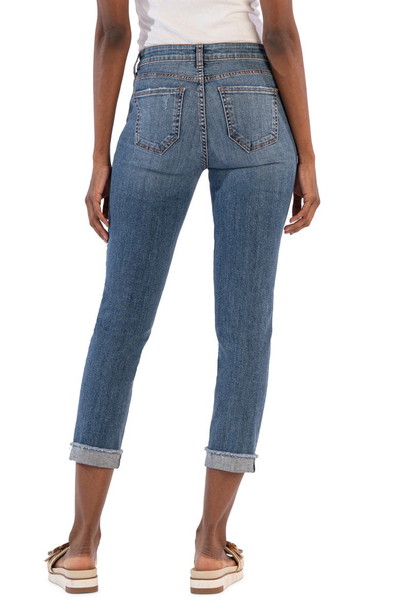 KUT from the Kloth Amy Seamed Crop Slim Straight Leg Jeans | Nordstromrack