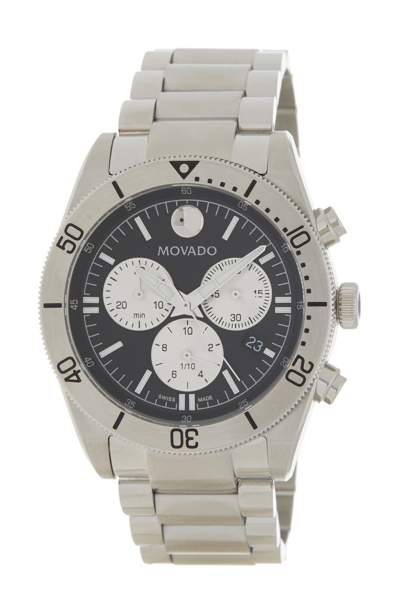 Movado Men's Movado Sport Series Steel Strap Watch, 41mm | Nordstromrack
