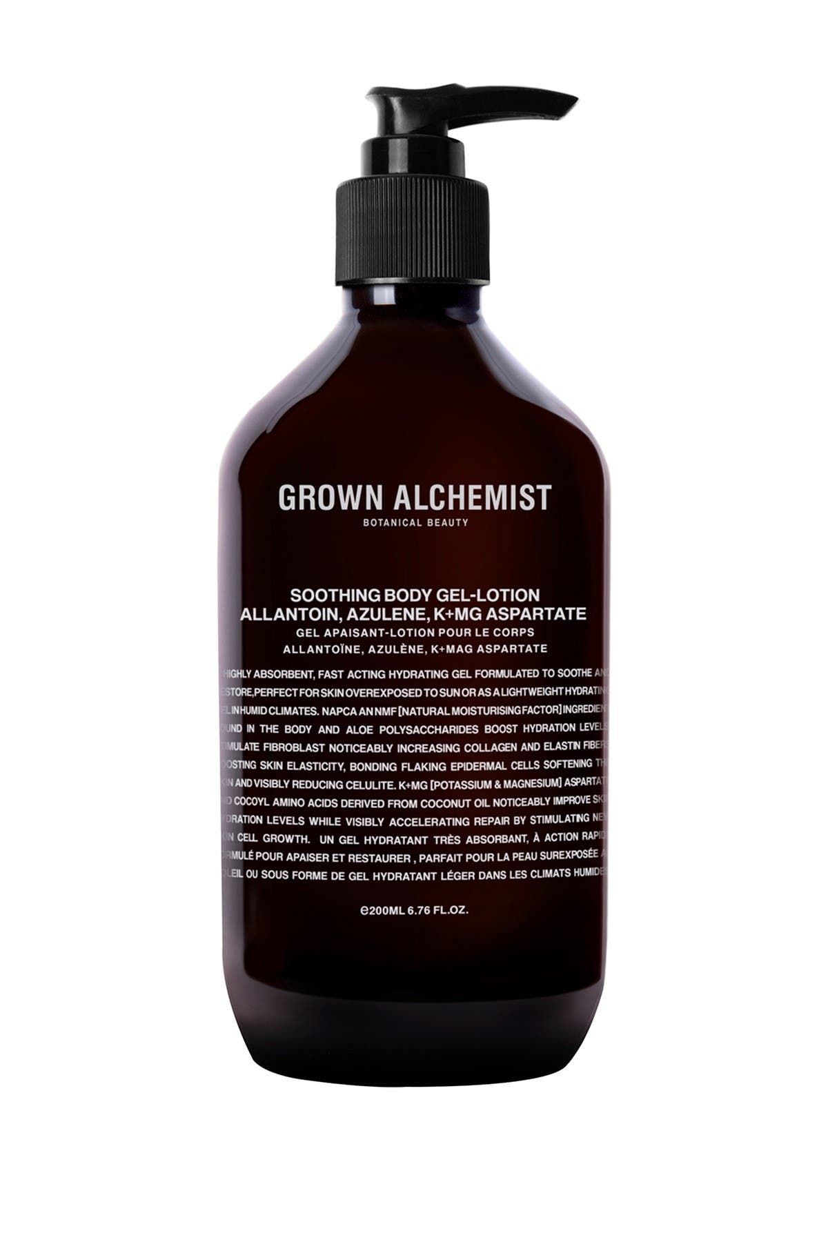 GROWN ALCHEMIST Soothing Body Gel-Lotion - Allantoin, Azulene, K+Mg ...