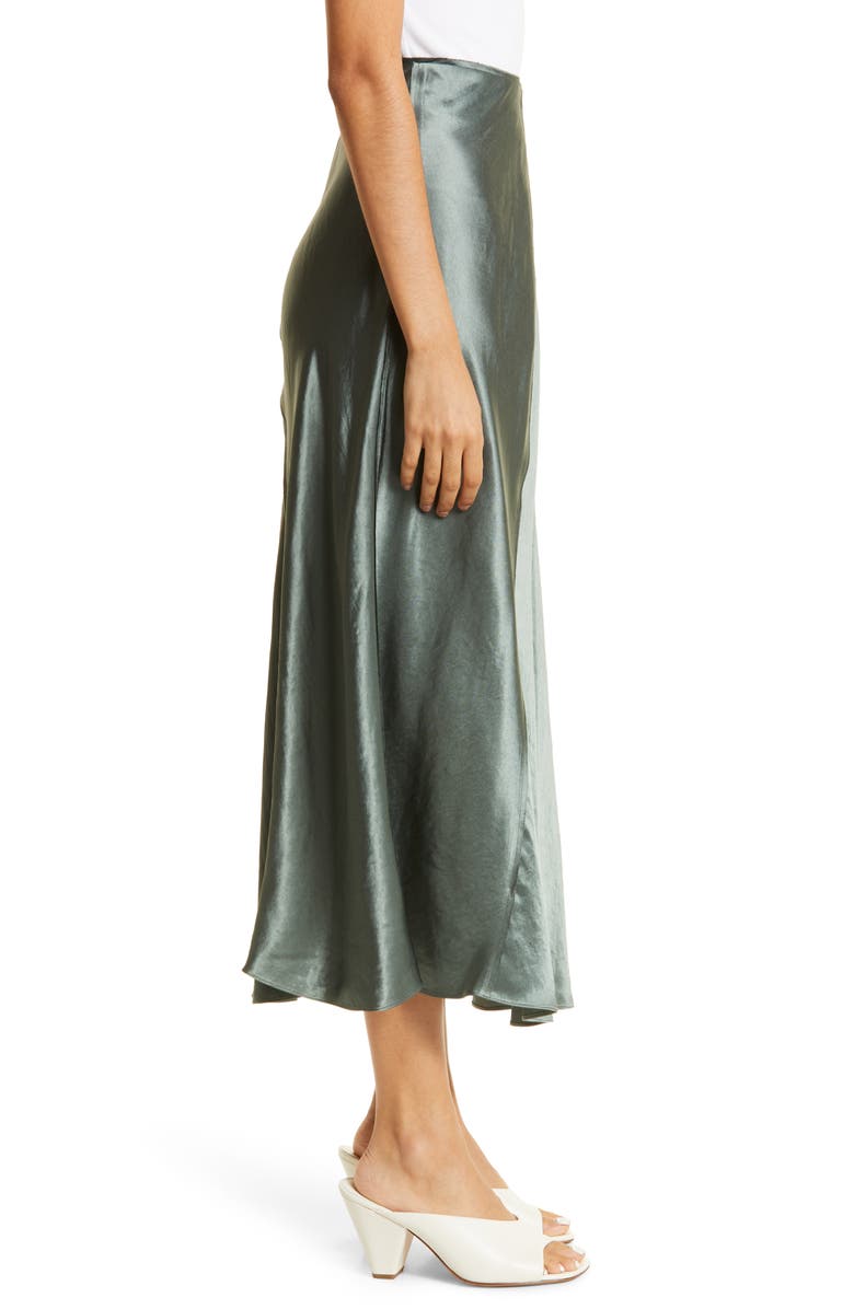 Vince Raw Edge Paneled Satin Slip Skirt Nordstrom