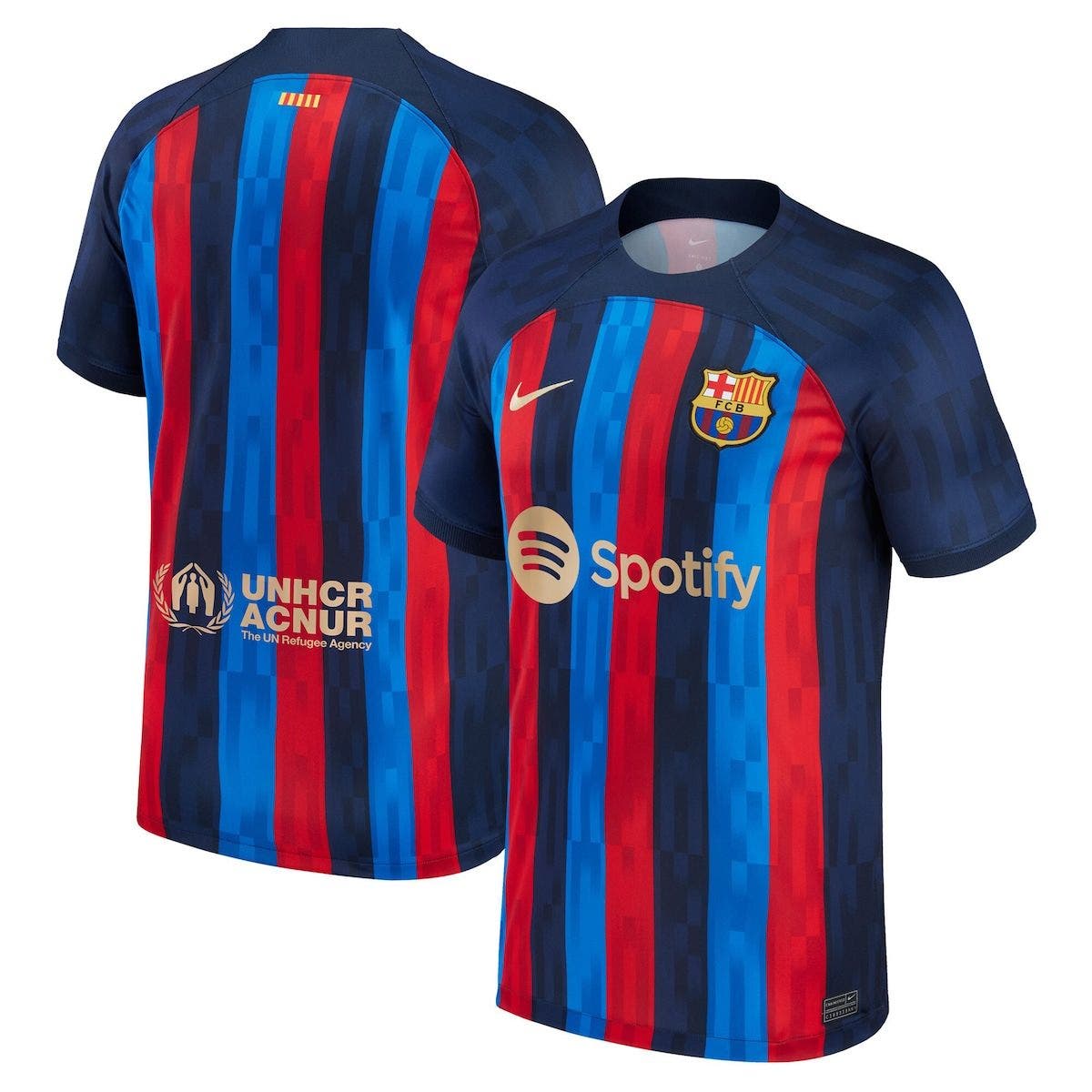 Nike Men's Nike Blue Barcelona 2022/23 Home Replica Blank Jersey ...