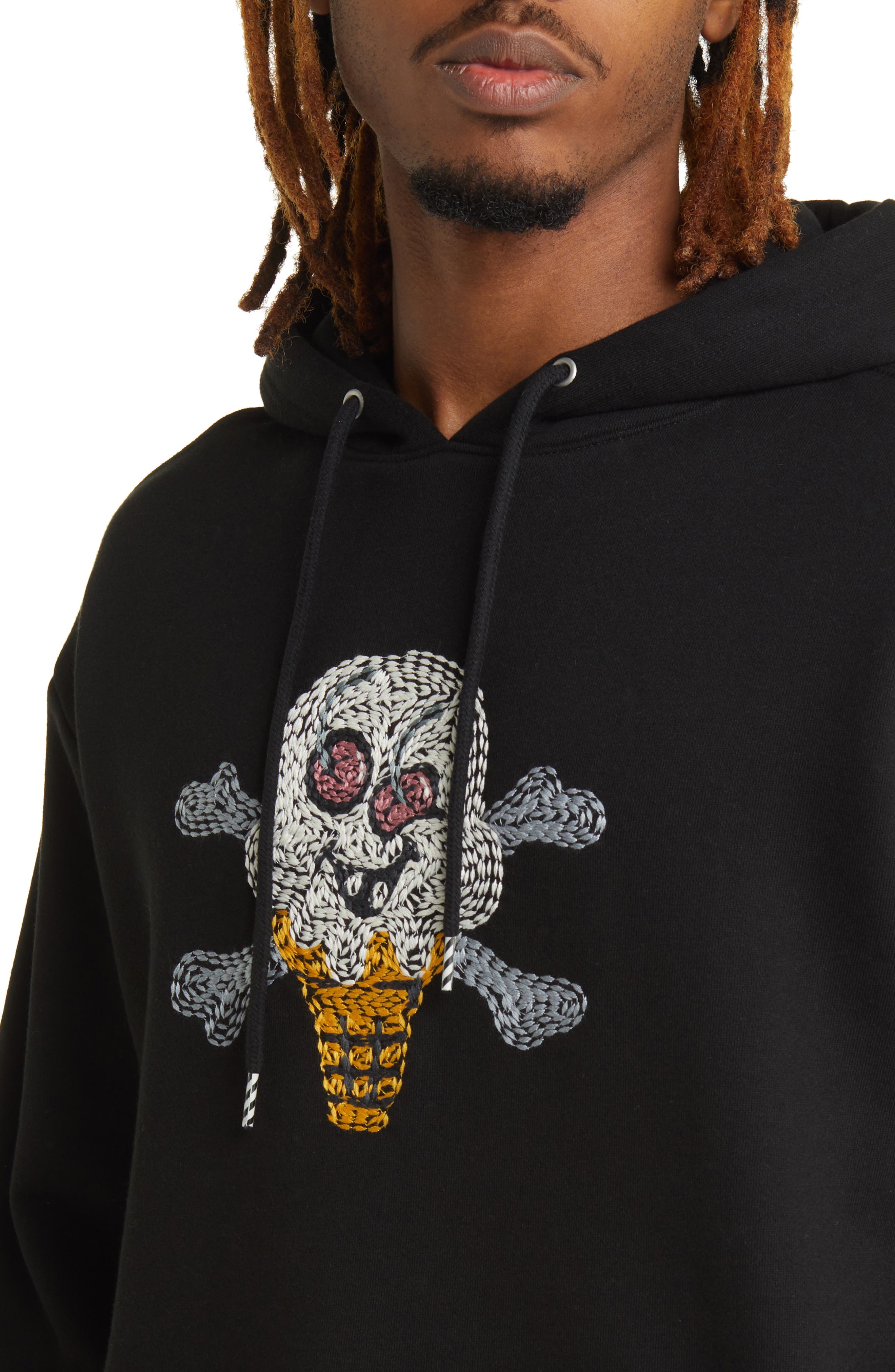ICECREAM Croissant Embroidered Hoodie | Nordstromrack