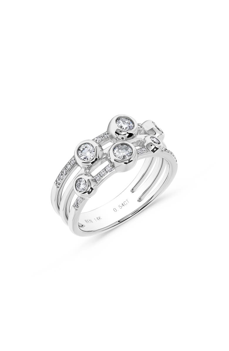 H.J. Namdar Bezel Set Diamond Triple Row Band Ring | Nordstromrack