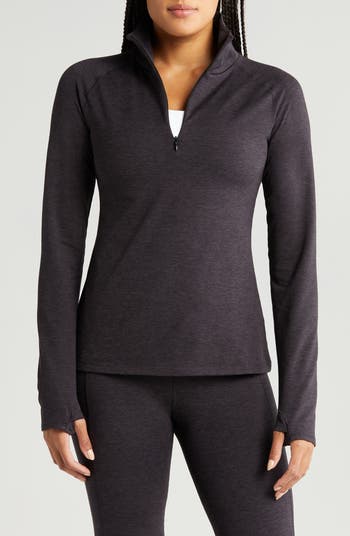 Zella Cozy Tech Performance Quarter Zip Pullover | Nordstrom