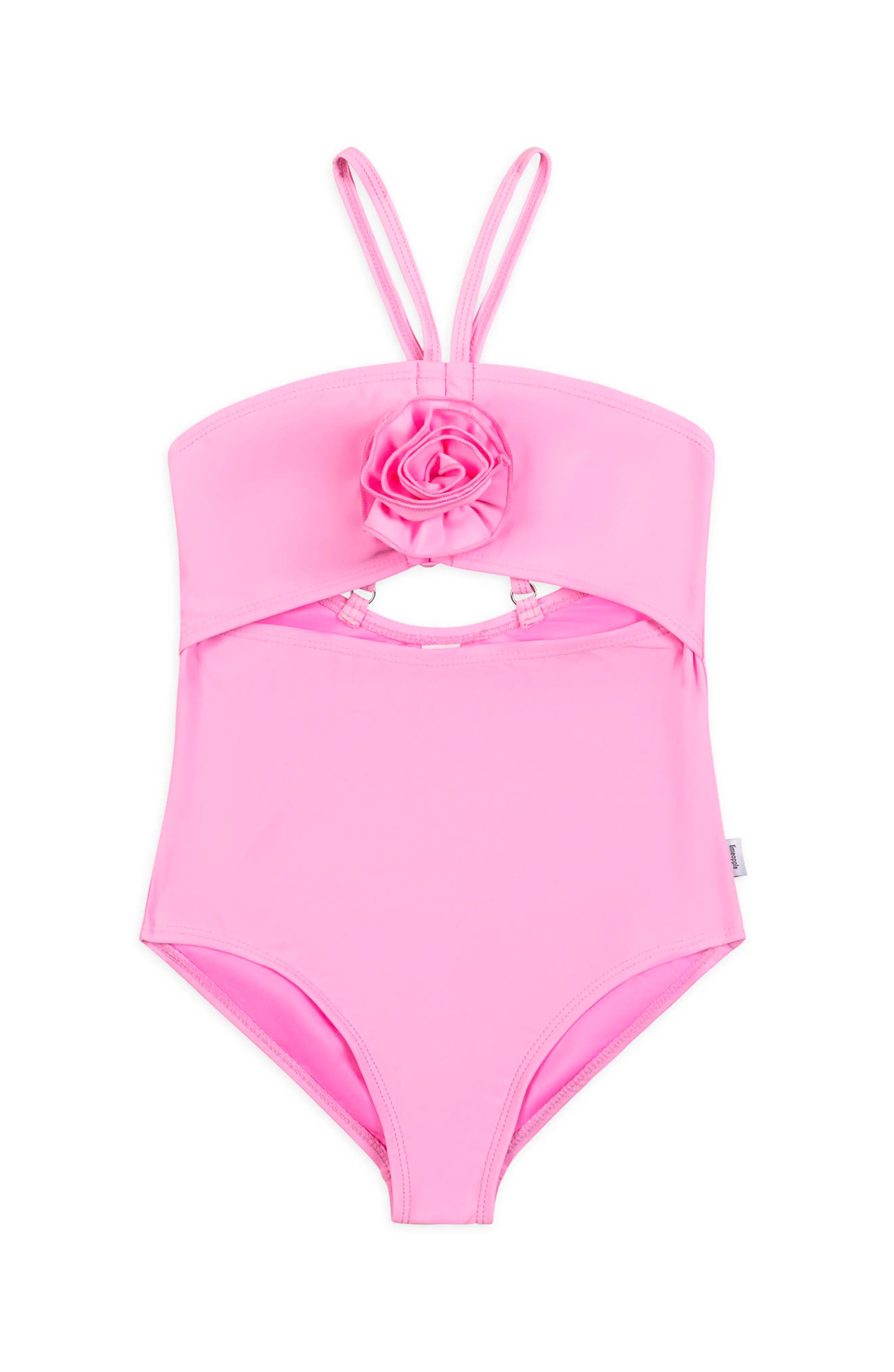 Rosette Halter One Piece Swimsuit (Women) | Nordstrom