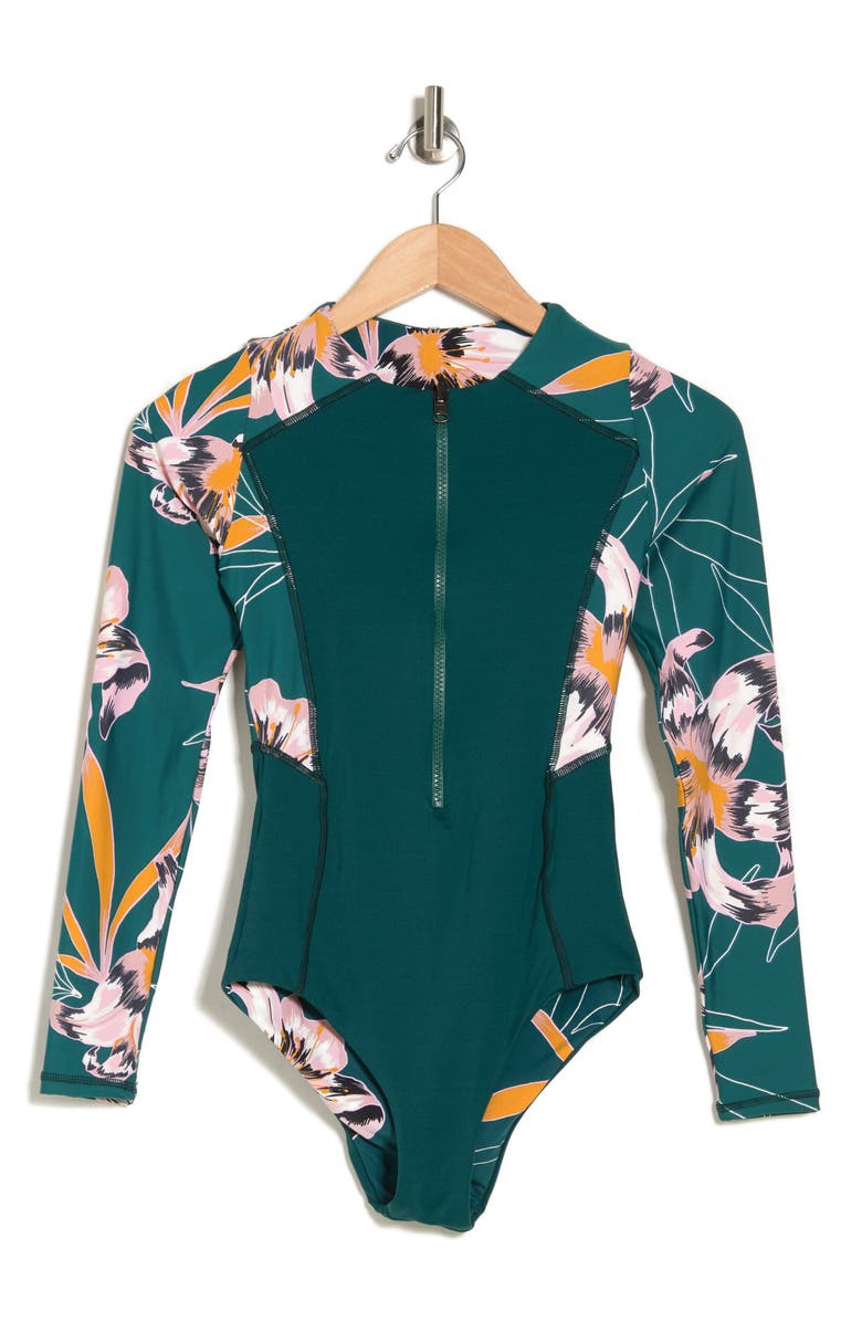 Maaji Arlequin Triton Reversible UPF 50+ Rashguard One-Piece Swimsuit ...