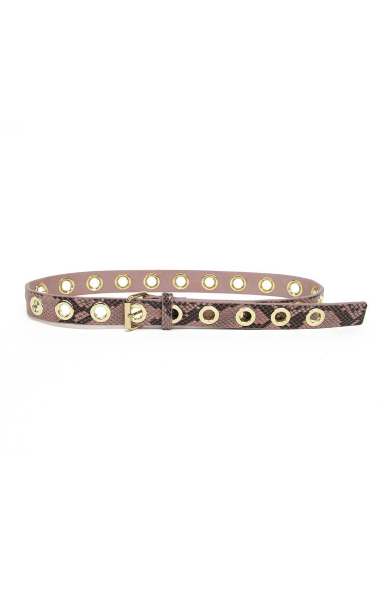 B-Low the Belt Yas Snakeskin Embossed Leather Belt | Nordstromrack