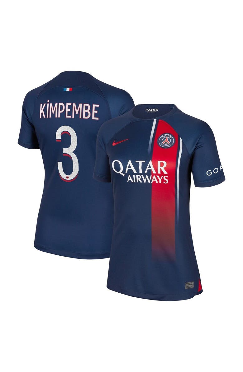 Nike Women's Nike Presnel Kimpembe Navy Paris Saint-Germain 2023/24 ...
