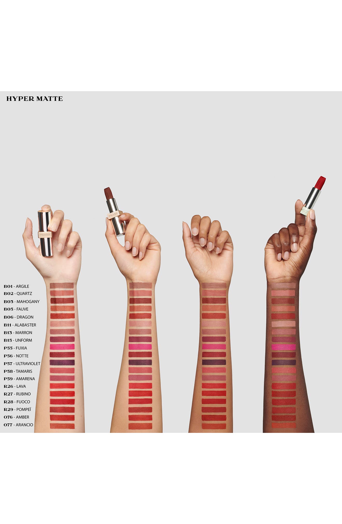 Prada Monochrome Hyper Matte Refillable Lipstick | Nordstrom