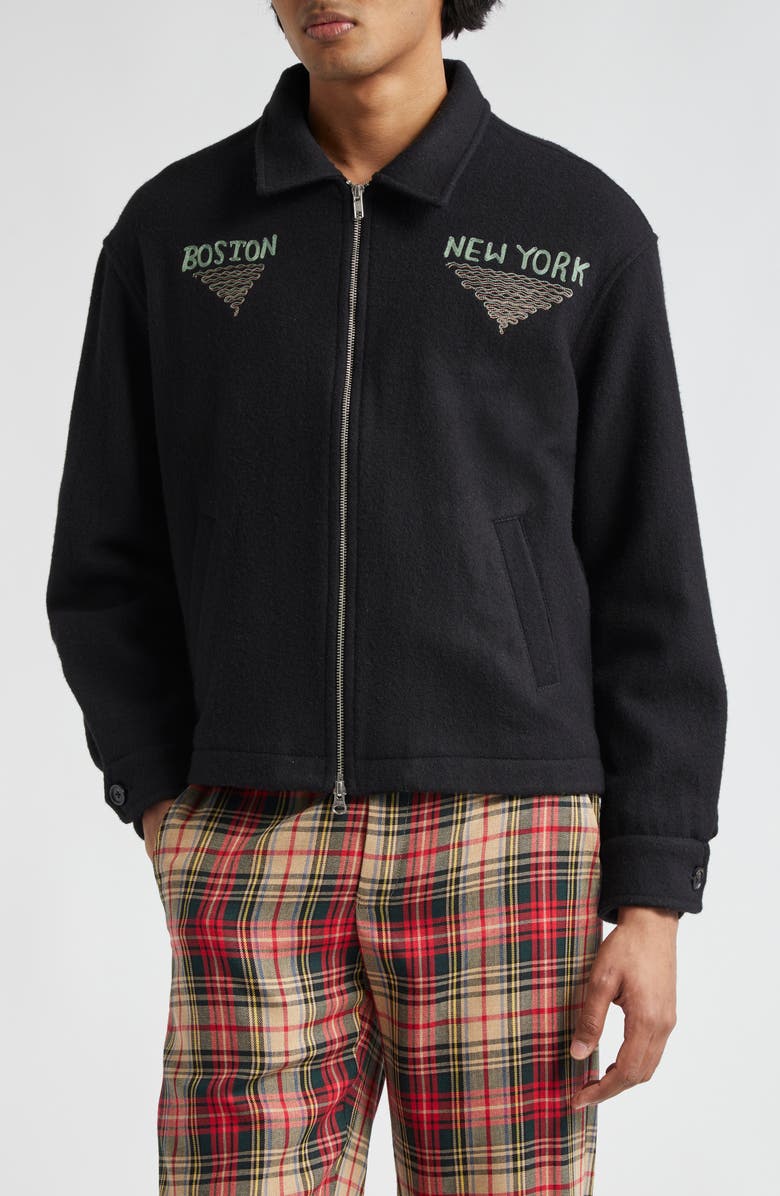 Bode Embroidered Lighthouse Wool Jacket | Nordstrom