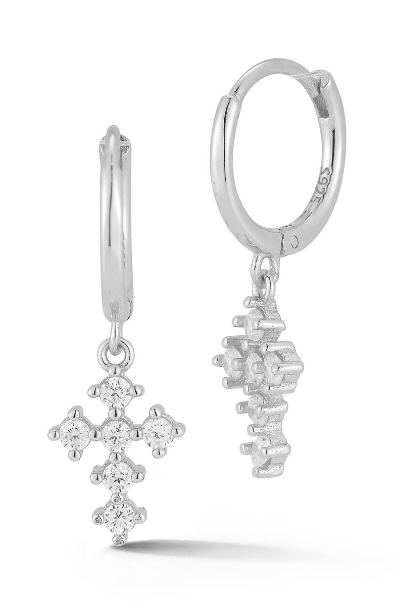 GLAZE JEWELRY Cross Huggie Hoop Earrings | Nordstromrack