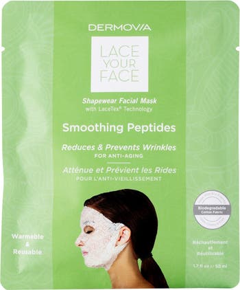 Dermovia Lace Your Face Smoothing Peptides Compression Facial Mask ...