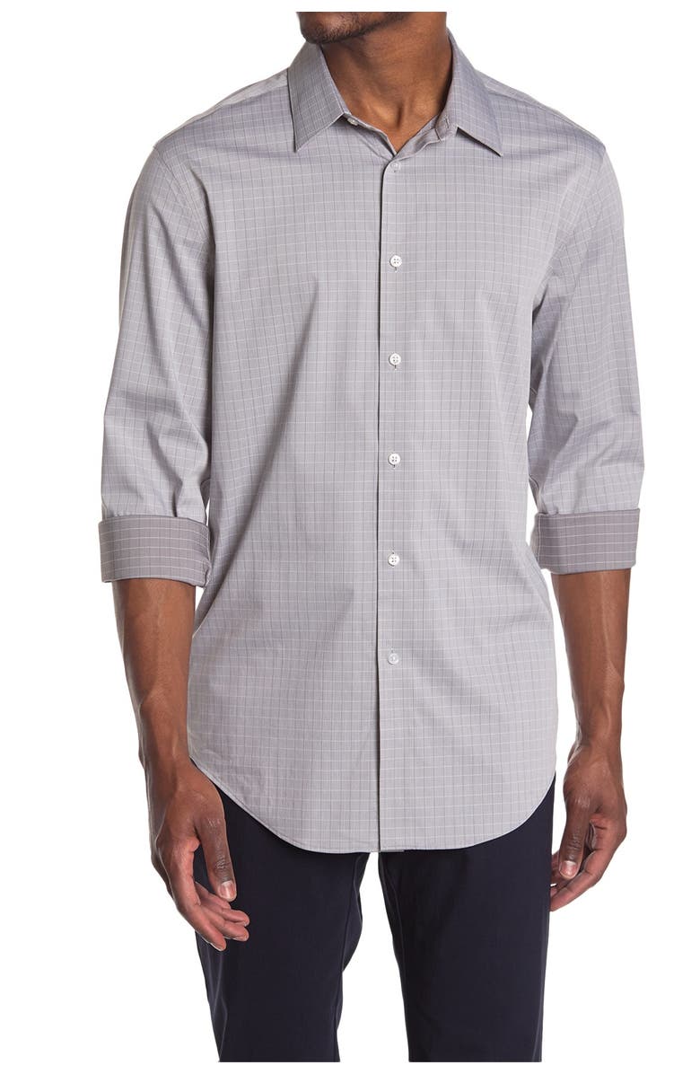 Calvin Klein Grid Print Slim Fit Shirt | Nordstromrack
