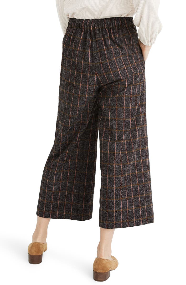 Madewell Huston Enbrook Plaid Pull-On Crop Pants | Nordstrom