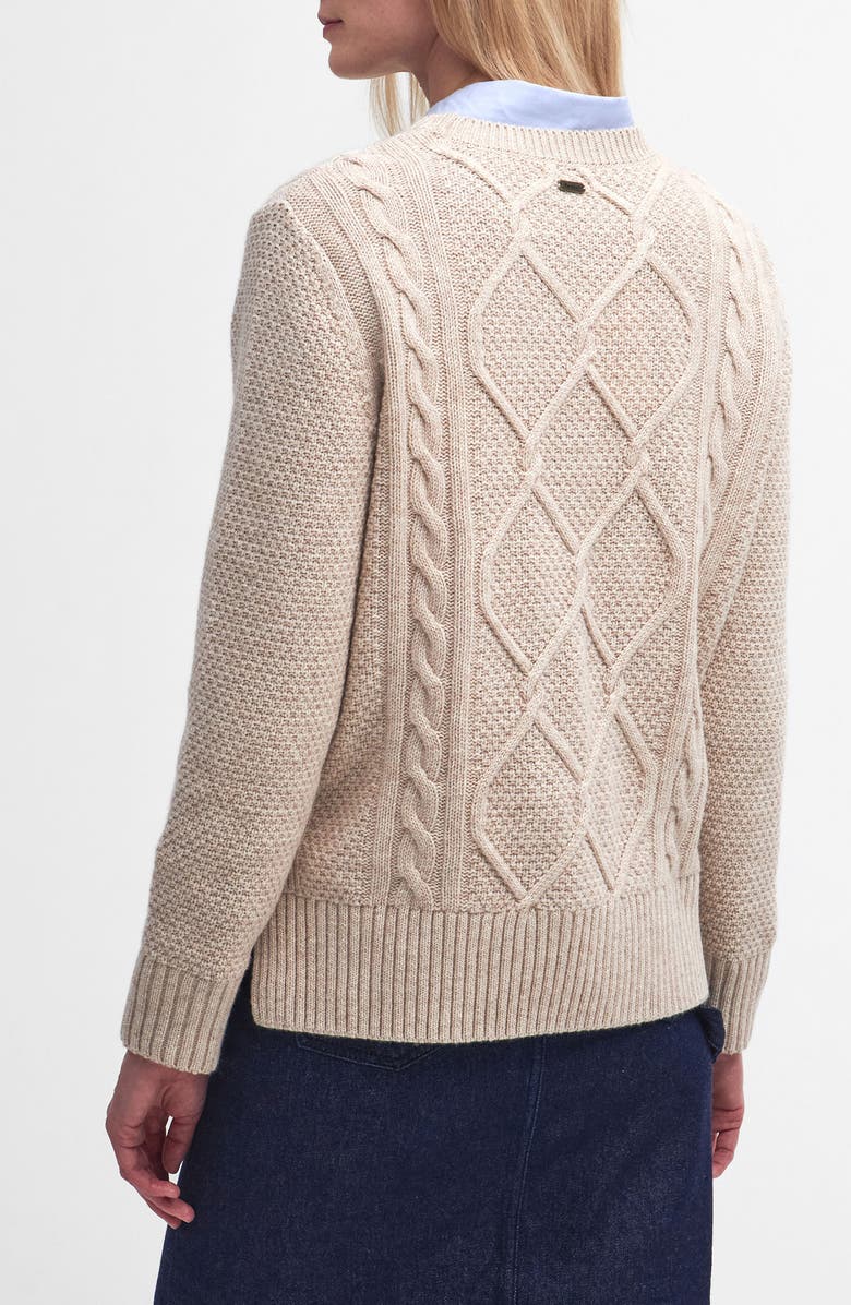 Barbour Burne Cable Wool Blend Sweater | Nordstrom