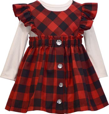 Iris & Ivy Long Sleeve Bodysuit & Jumper Dress Set | Nordstromrack