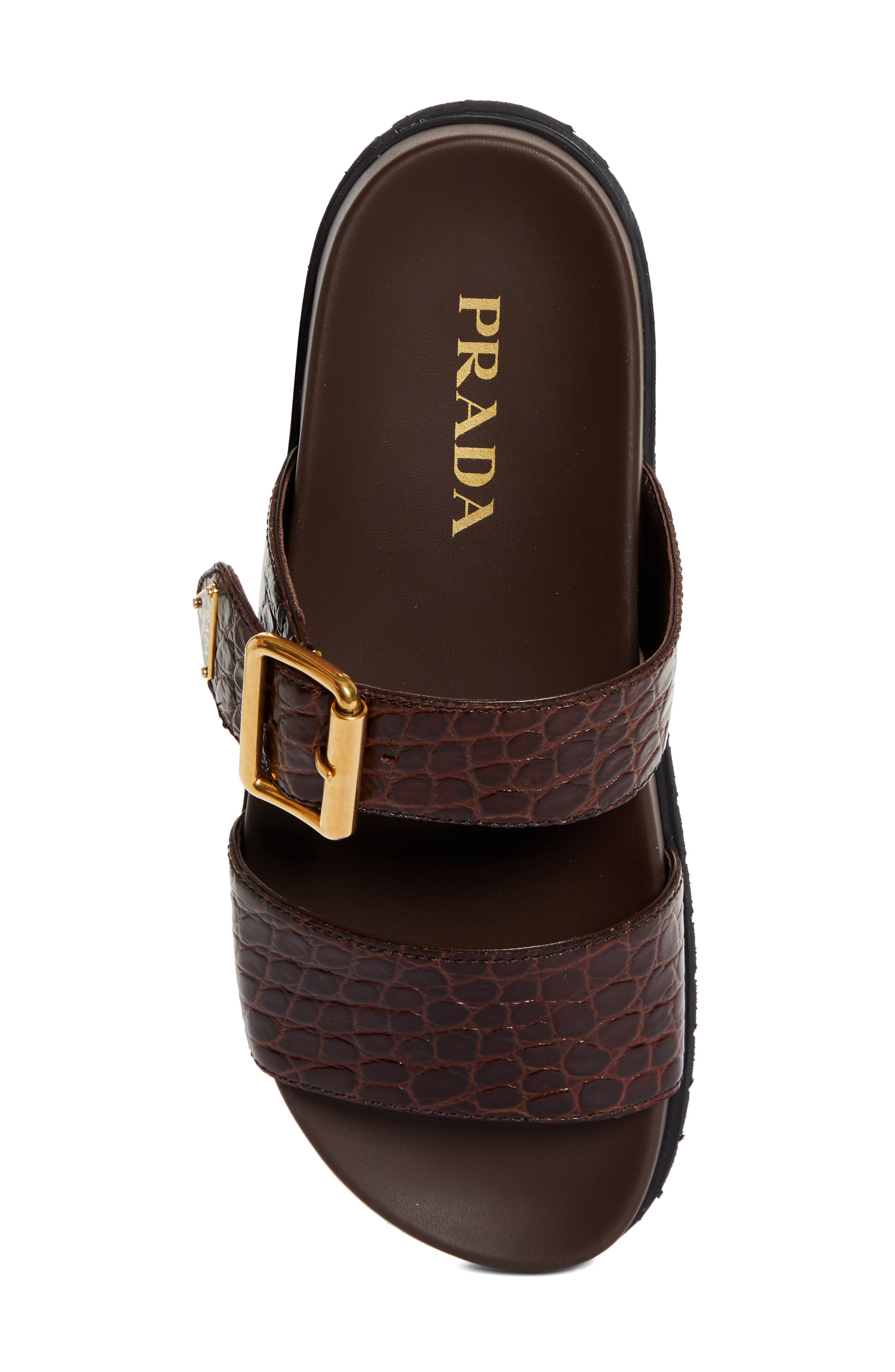 Prada Logo Double Band Slide Sandal (Women) | Nordstrom