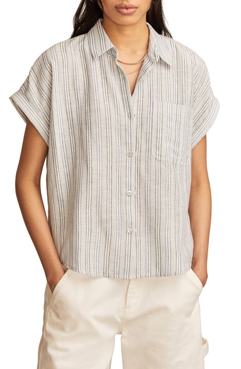Women's Button-Up Striped Tops | Nordstrom