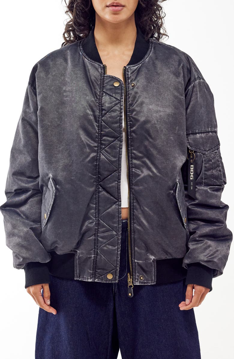 BDG Urban Outfitters Oversize Reversible Bomber Jacket | Nordstromrack