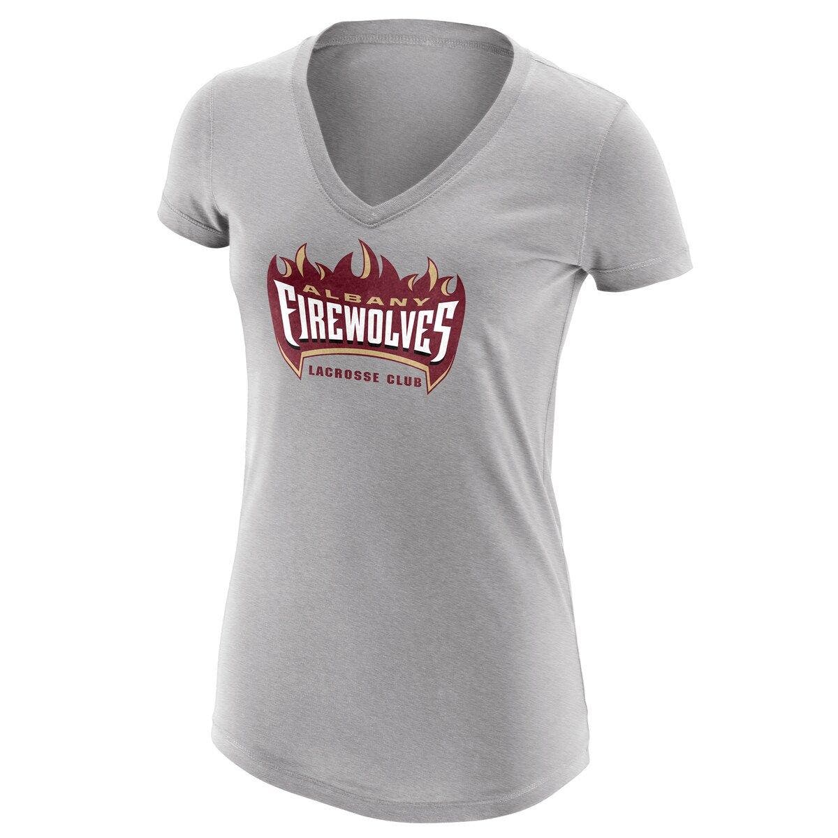 ADPRO Sports Women's Heathered Gray Albany FireWolves Primary Logo V ...