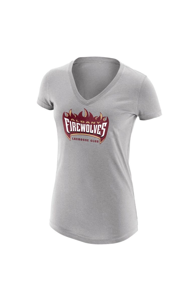 ADPRO Sports Women's Heathered Gray Albany FireWolves Primary Logo V ...