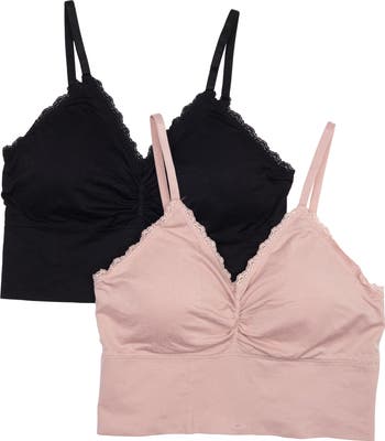 REAL UNDERWEAR 2-Pack Seamless Longline Bralette | Nordstromrack