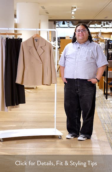 Eileen Fisher Double Breasted Wool Trench Coat | Nordstromrack