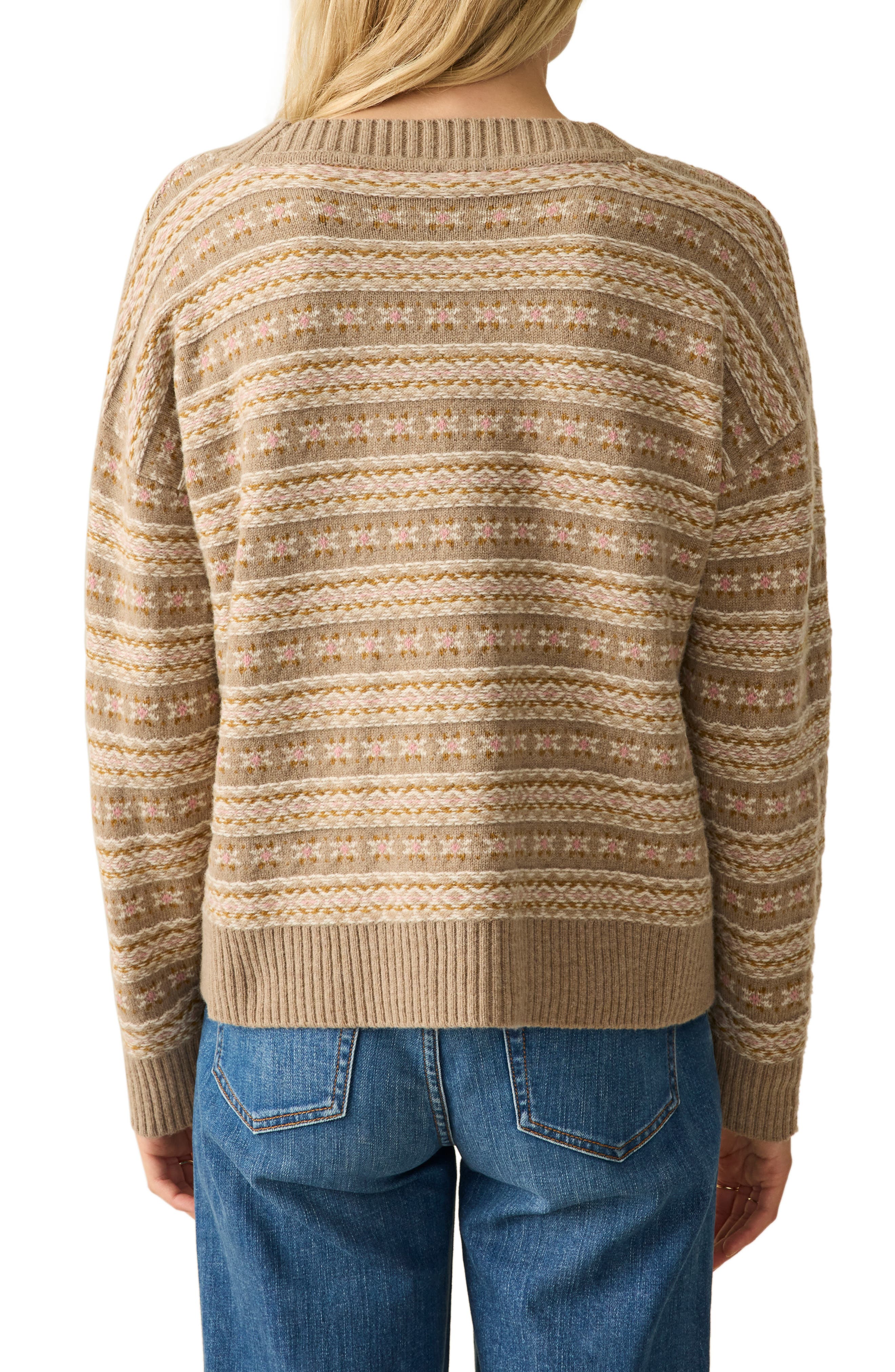 Faherty Highland Fair Isle Merino Wool Blend Sweater | Nordstromrack