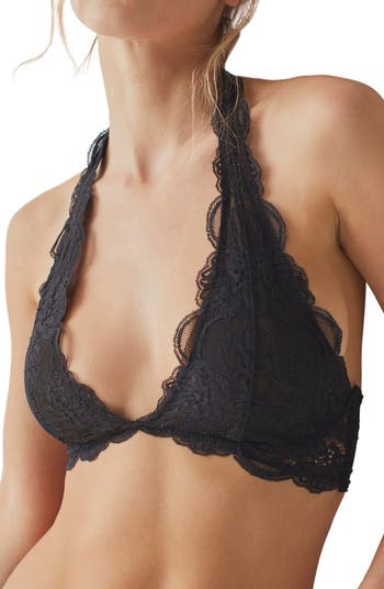 Lace halter bralette store