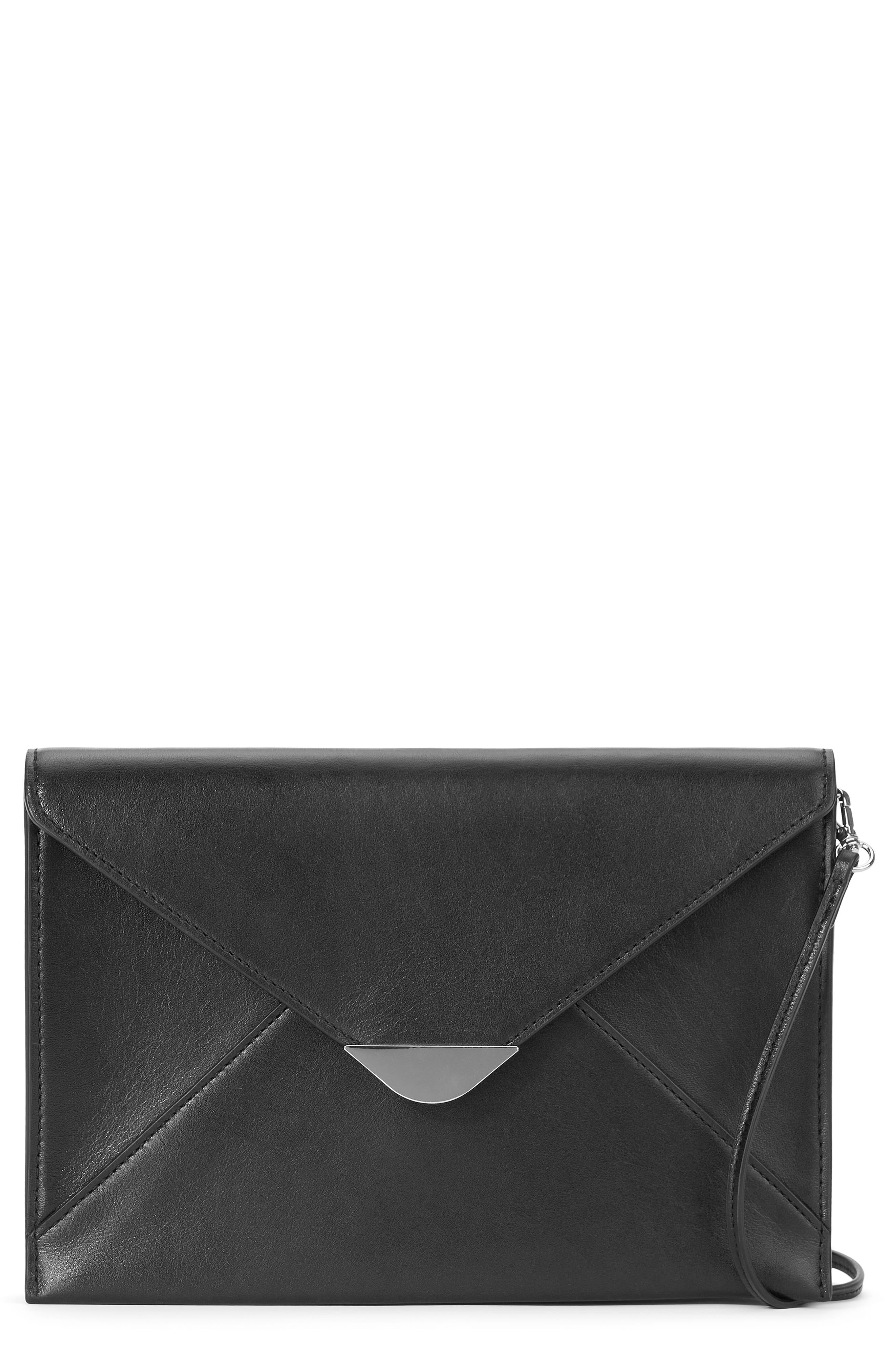STAUD Marcella Leather Envelope Clutch | Nordstrom