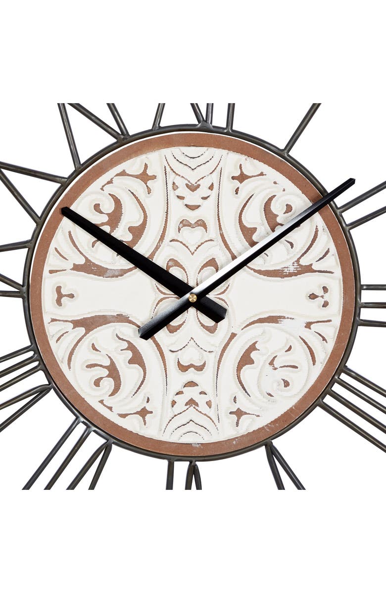 SONOMA SAGE HOME White MDF Farmhouse Wall Clock | Nordstromrack