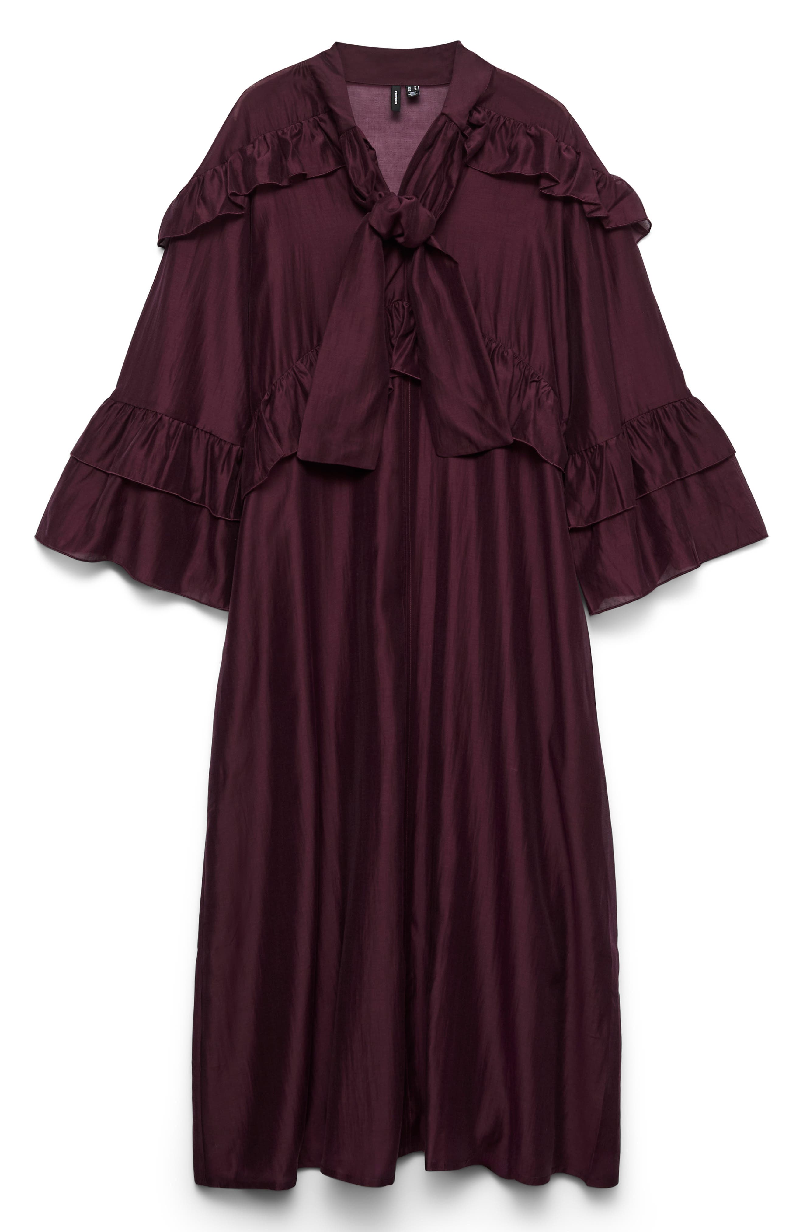VERO MODA Jenna Ruffle Detail Long Sleeve Dress | Nordstromrack