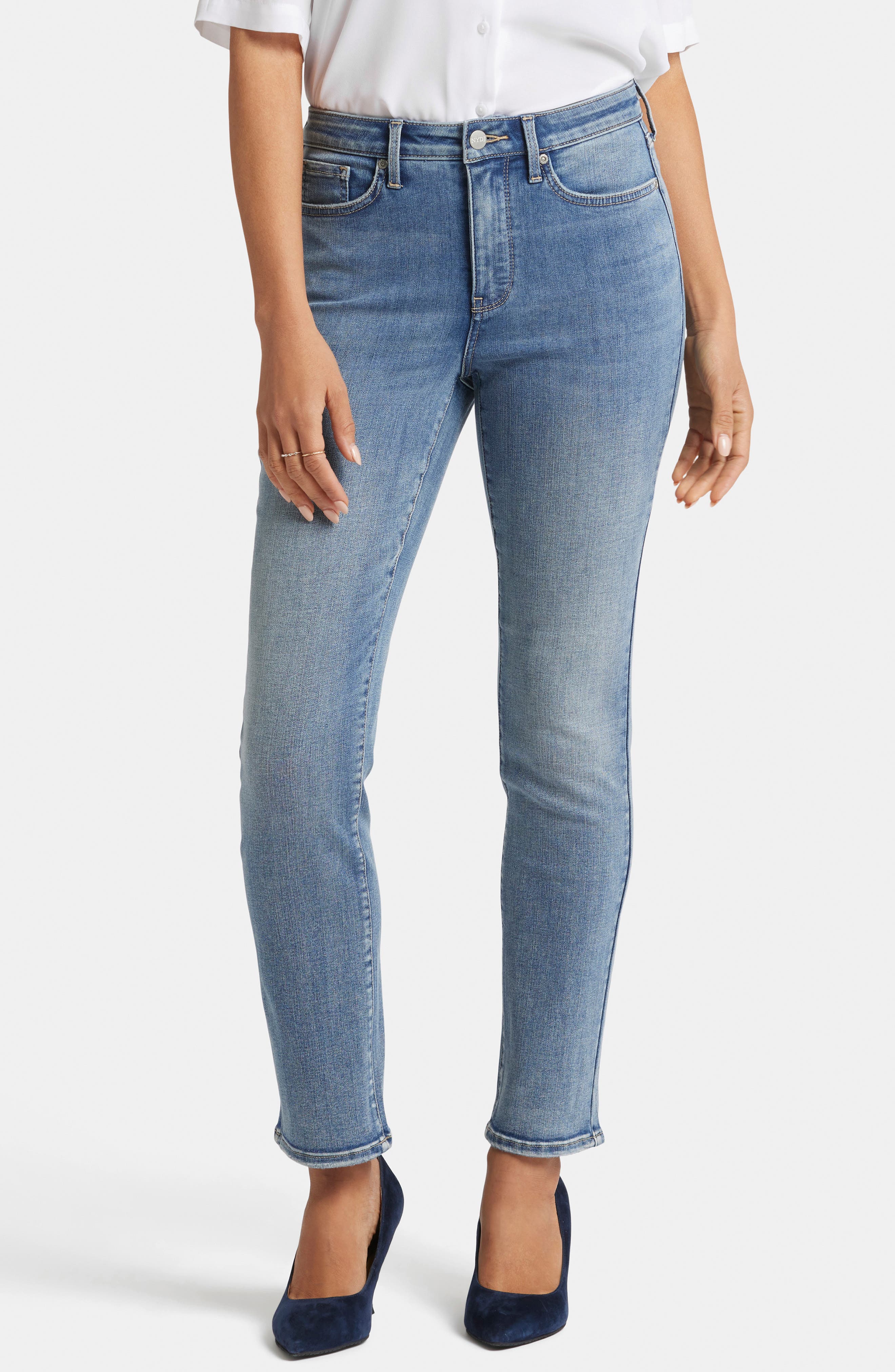 NYDJ Sheri High Waist Slim Leg Jeans | Nordstromrack