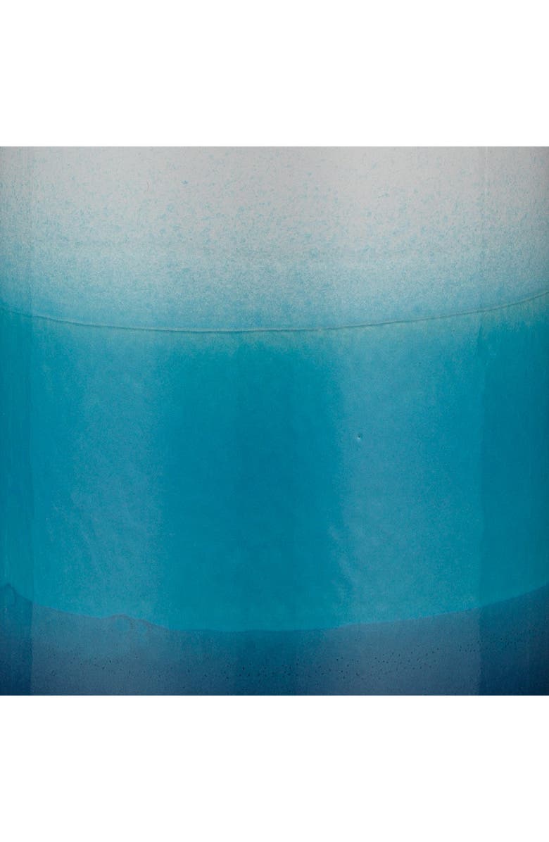 JAMIE YOUNG Haze Table Lamp in Blue Ombre Ceramic with Drum Shade in ...