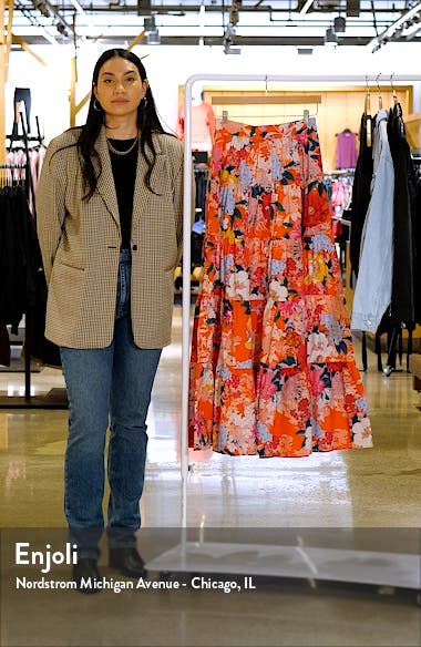 Cara Cara Nathali Floral Cotton Maxi Skirt | Nordstromrack