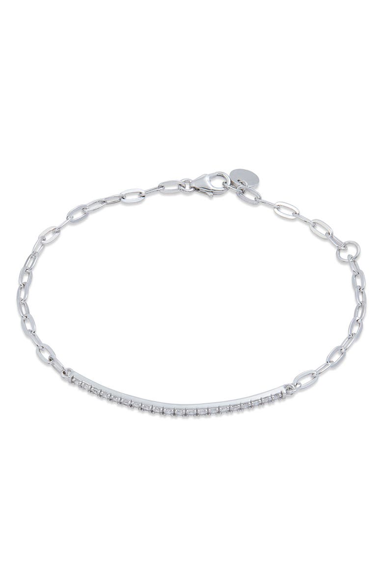 SAVVY CIE JEWELS CZ Bar Chain Bracelet | Nordstromrack