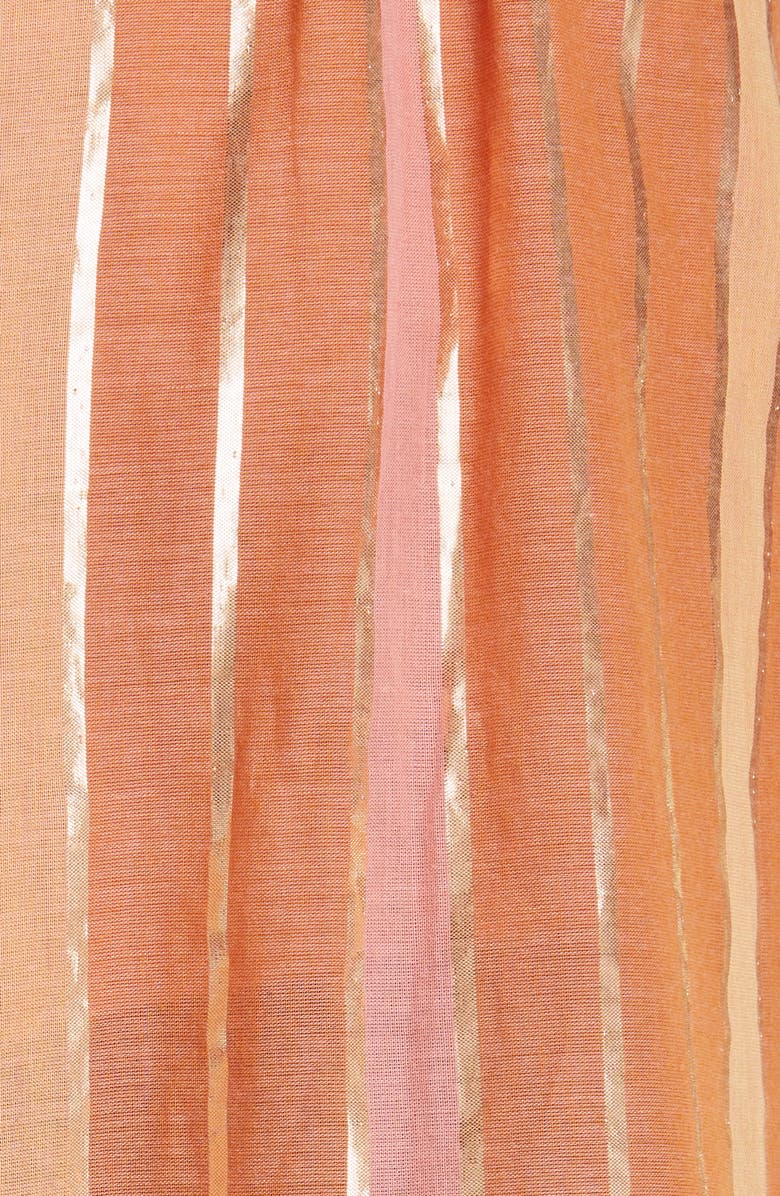Zimmermann Devi Metallic Stripe Wide Leg Cover-Up Pants | Nordstromrack
