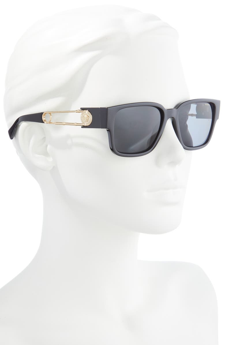 Versace 57mm Polarized Rectangle Sunglasses | Nordstromrack